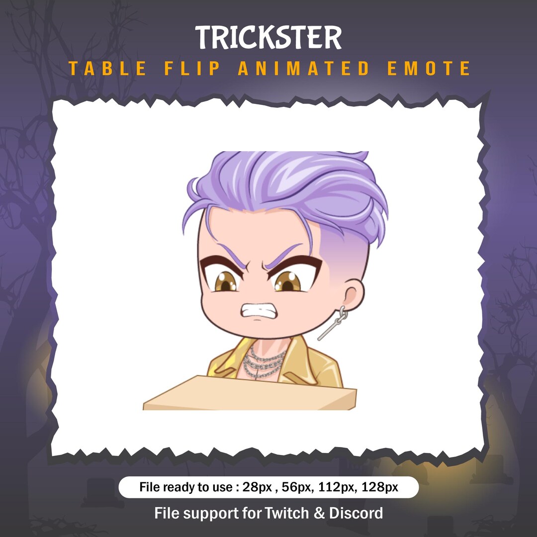 Trickster Dead by Daylight Table Flip Emotes / DBD Twitch Emote - Etsy