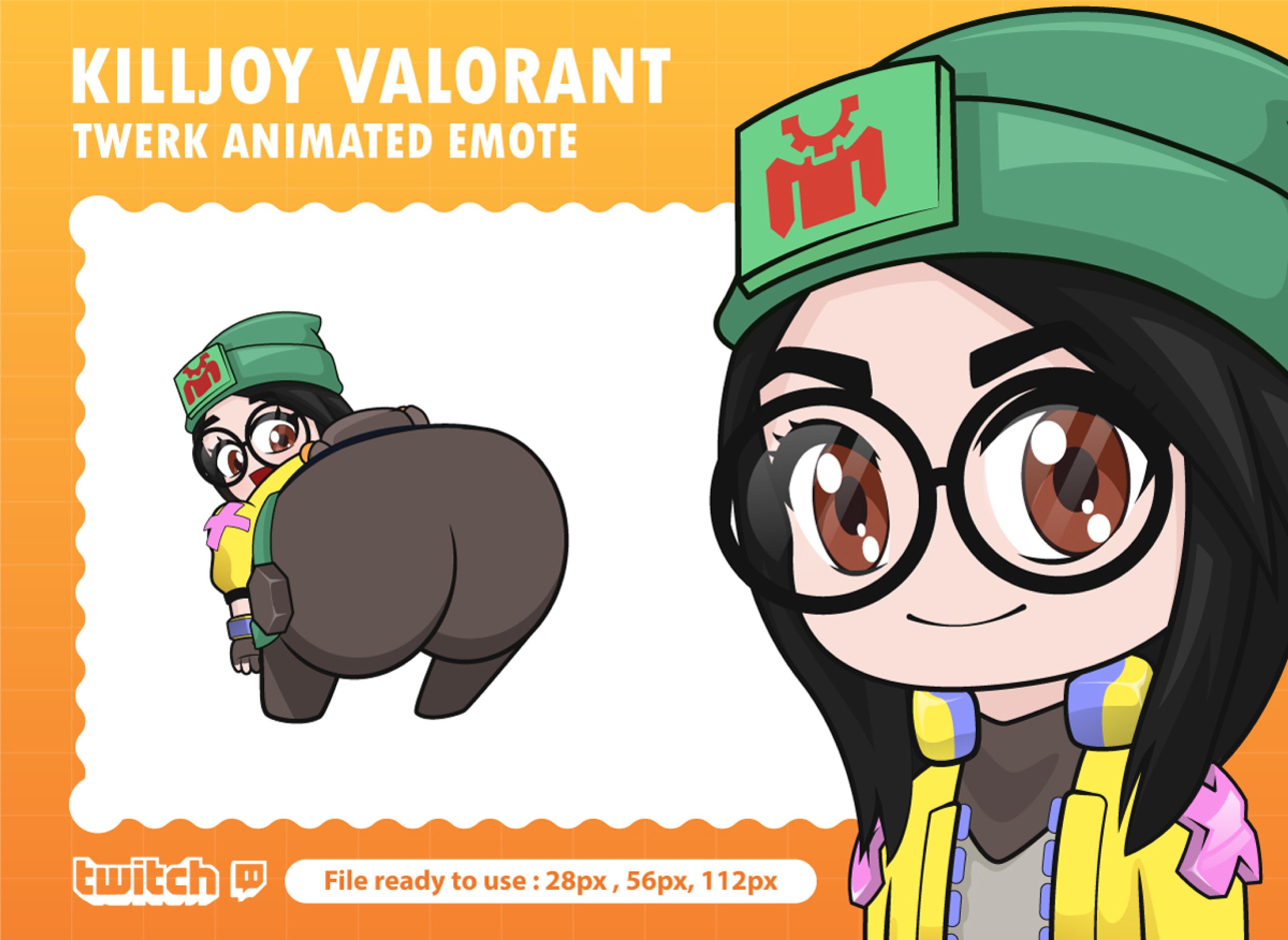 Killjoy Valorant Twerk Animated Emote for Discord / Booty - Etsy Australia
