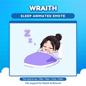 Wraith Apex Legends Sleep Animated Emote for Twitch | Twitch Animated ...
