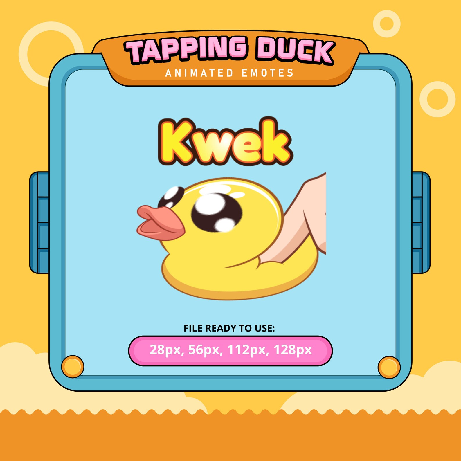 Tapping Duck Animated Emotes | Twitch Emotes | Kick Emotes | Emoji ...