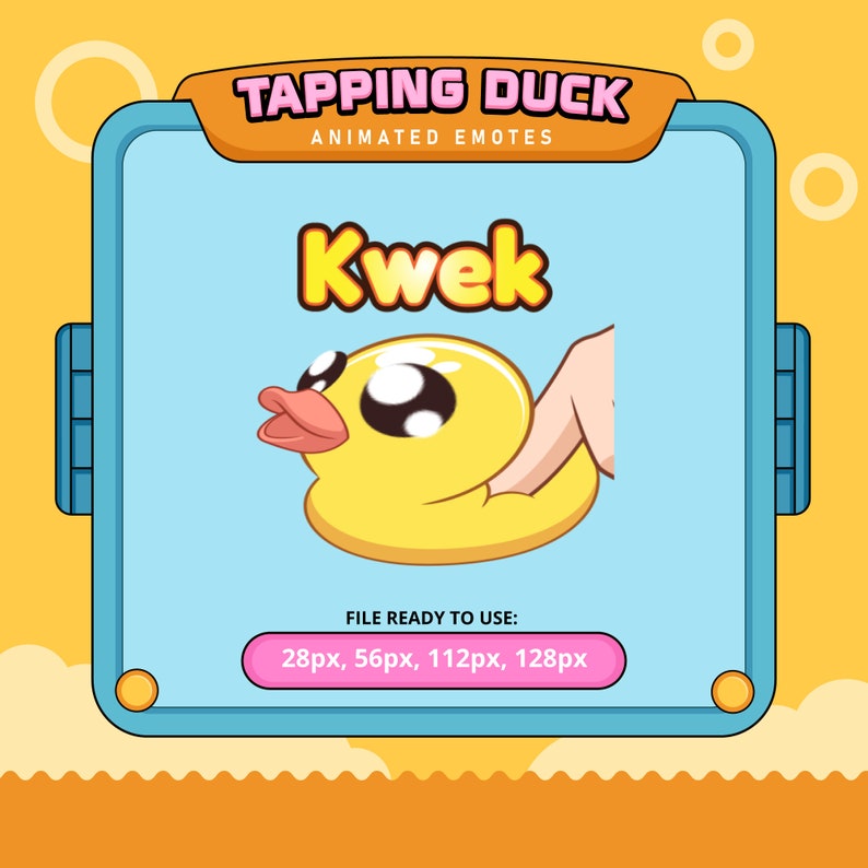 Tapping Duck Animated Emotes | Twitch Emotes | Kick Emotes | Emoji ...
