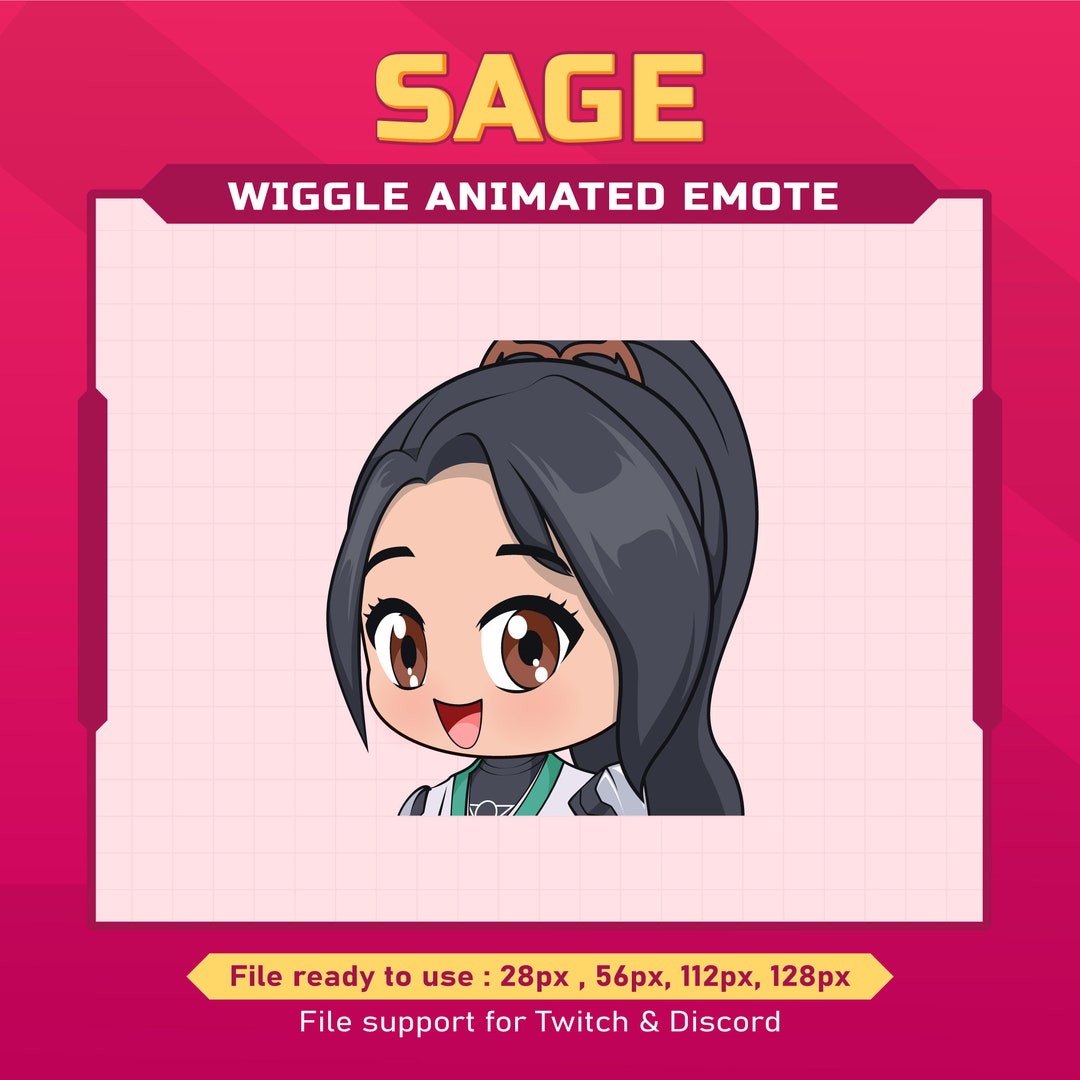 Sage Valorant Wiggle Animated Emote for Twitch Twitch Animated Emote ...