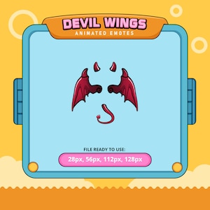 Devil Wings Animated Emotes | Twitch Emotes | Kick Emotes | Emoji ...