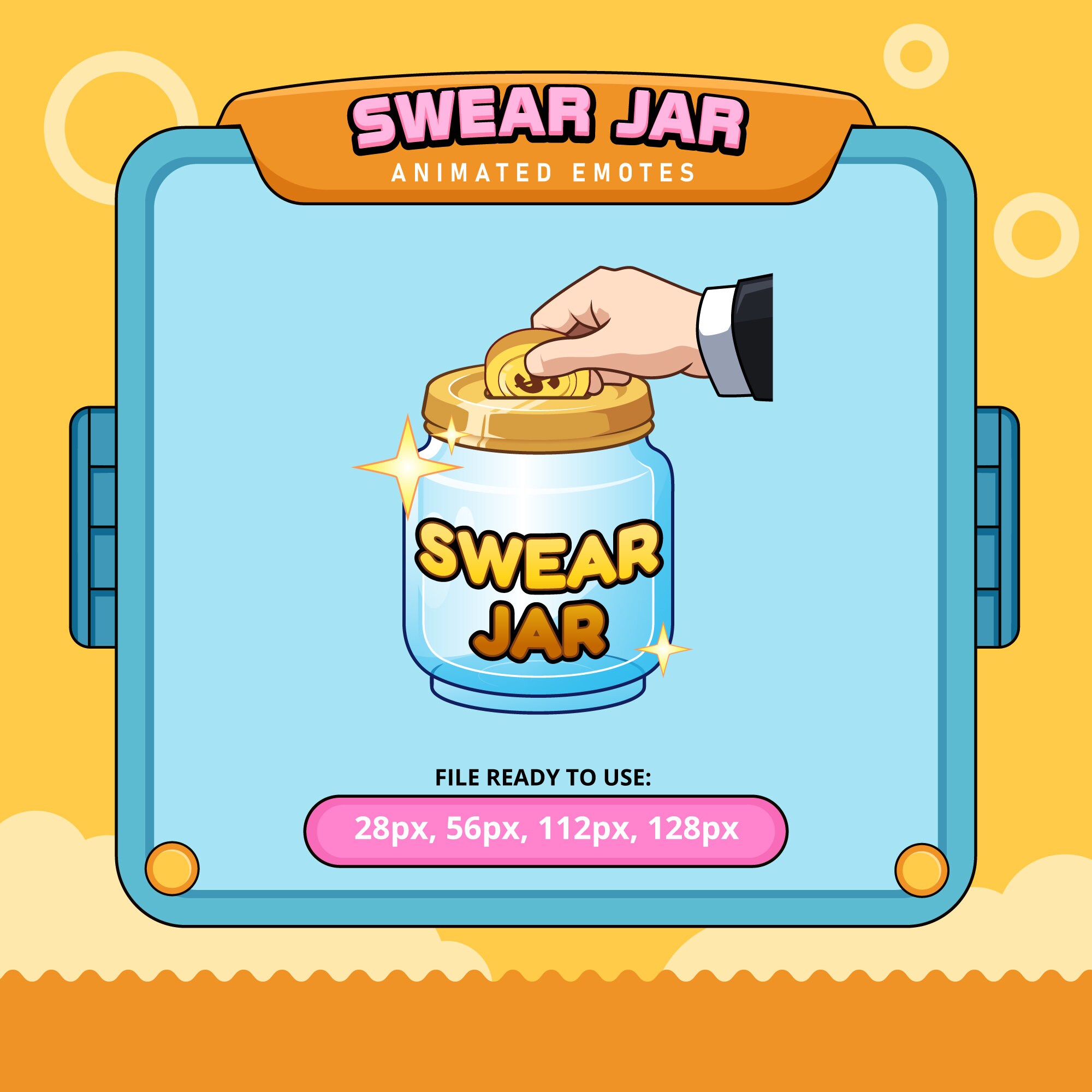 Swear Jar Animated Emotes Twitch Emotes Kick Emotes Emoji Discord - Etsy