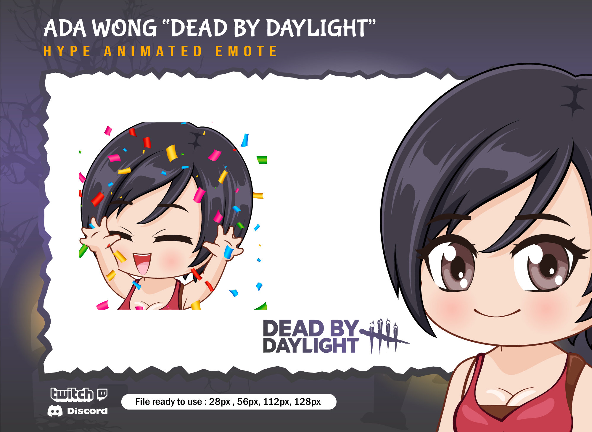 Ada Wong Dead by Daylight Hype Emote / DBD Twitch Emote - Etsy Australia