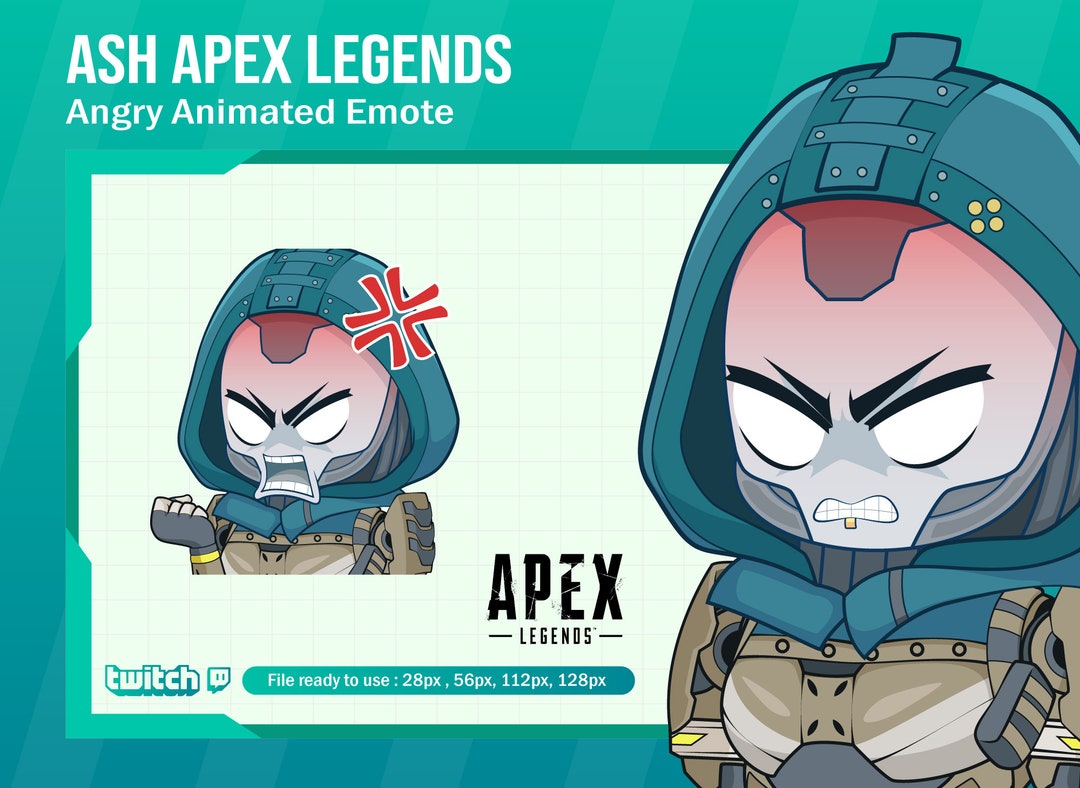 Ash Apex Legends Angry Emote for Twitch Apex Animated Emotes - Etsy