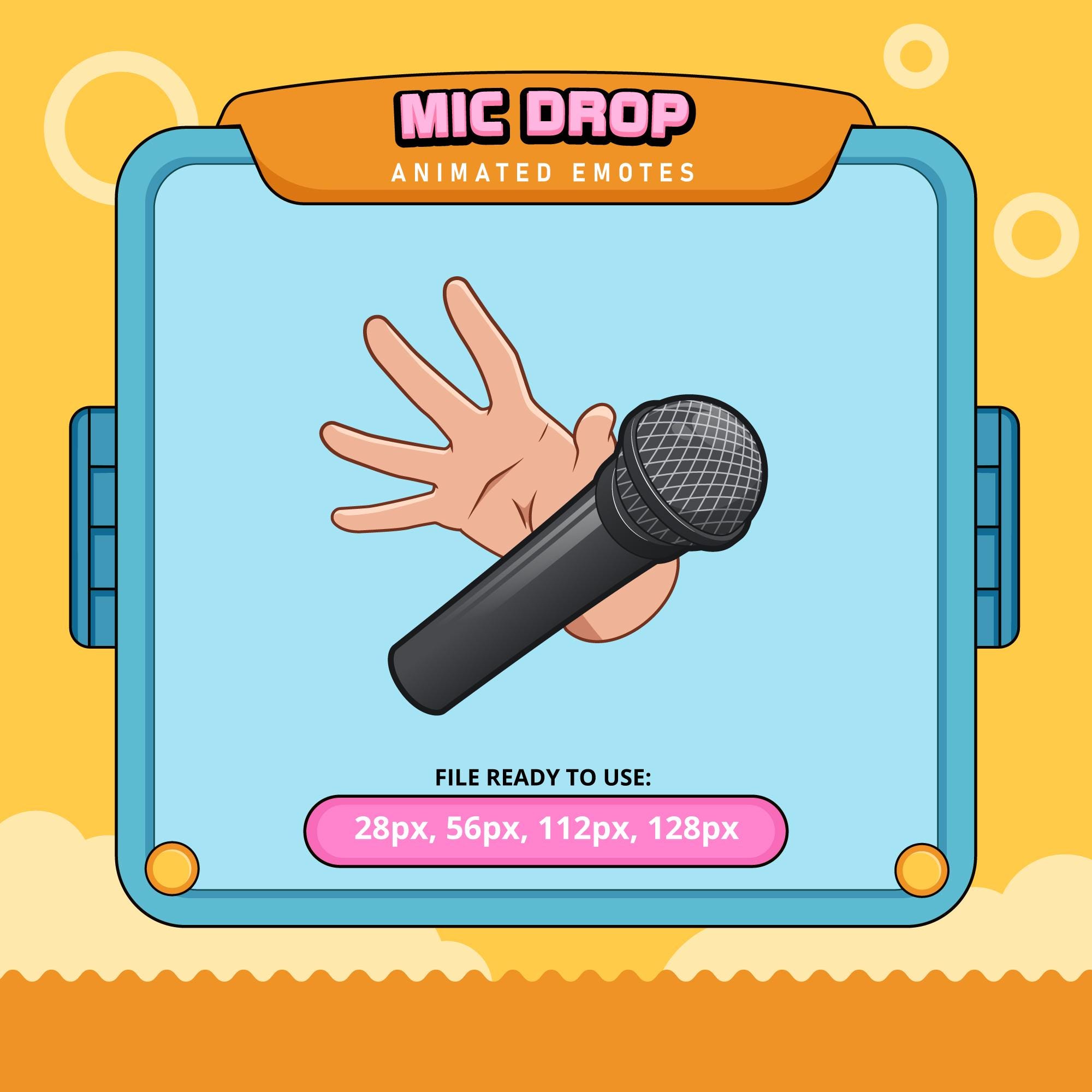 Mic Drop Animated Emotes | Twitch Emotes | Kick Emotes | Emoji Discord ...