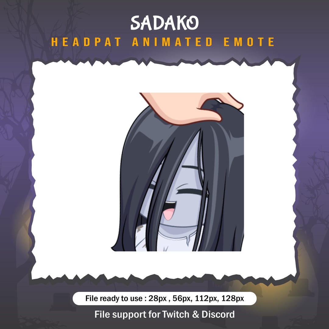 Sadako Dead by Daylight Headpat Emotes / DBD Twitch Emote - Etsy