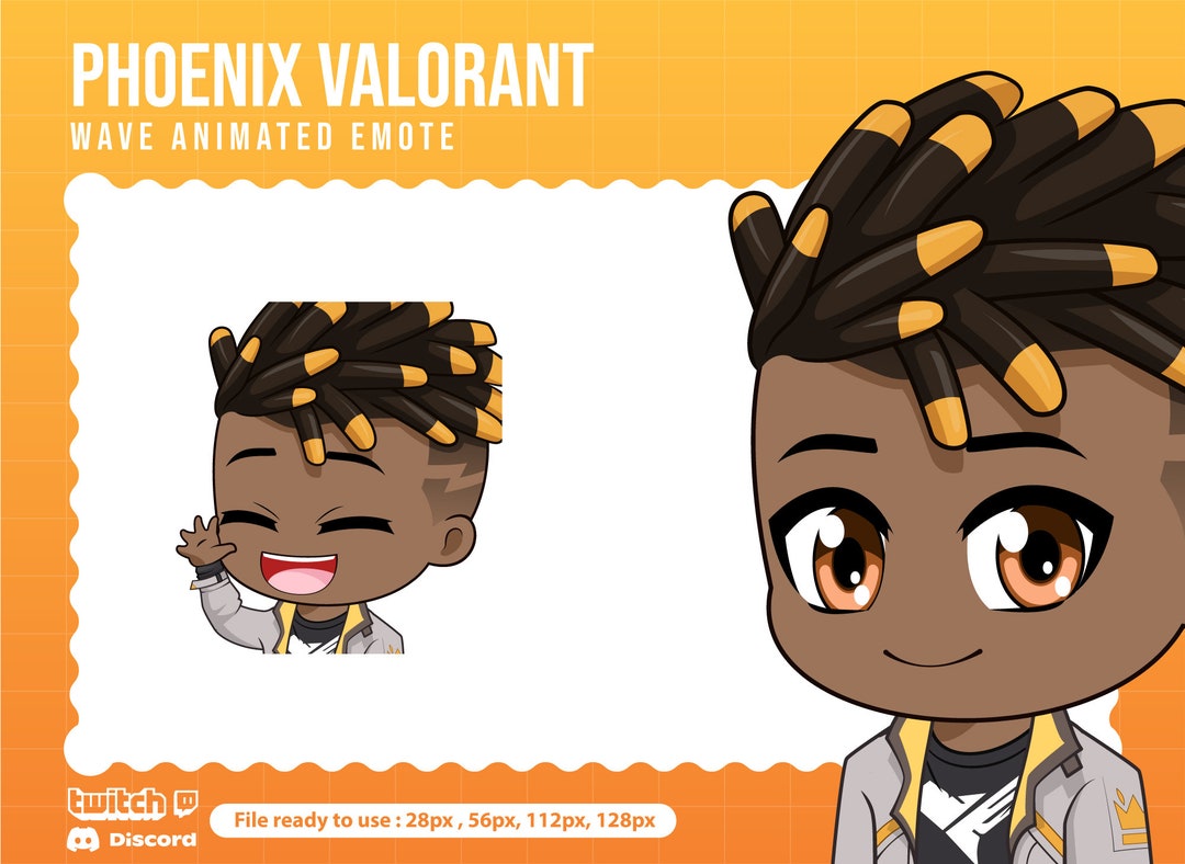 Phoenix Valorant Wave Animated Emote for Twitch Twitch - Etsy