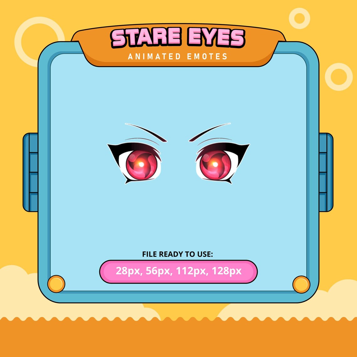 Stare Eyes Animated Emotes | Twitch Emotes | Kick Emotes | Emoji ...