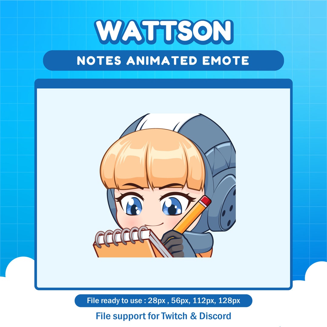 Wattson Apex Legends Notes Emote for Twitch | Apex Animated Emotes - Etsy