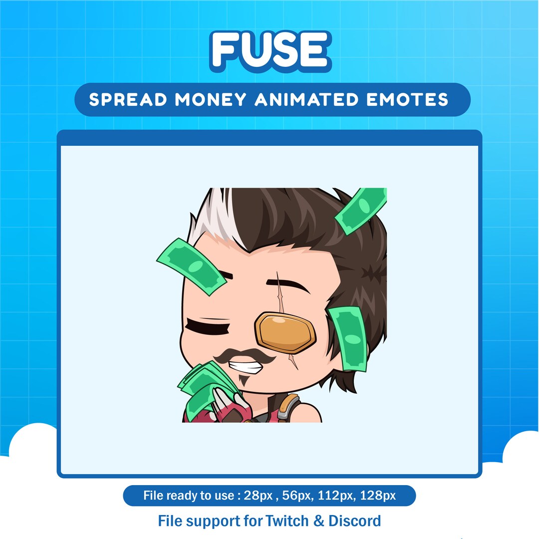 Fuse Apex Legends Spread Money Emote for Twitch | Apex Animated Emotes ...