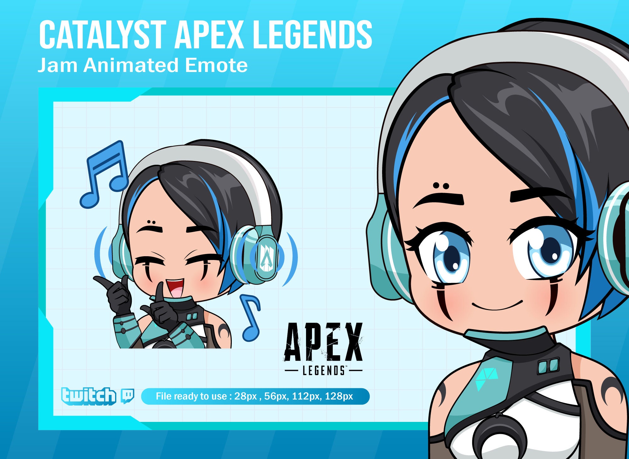 Catalyst Apex Legends Jam Emote For Twitch Twitch Animated Emote Etsy