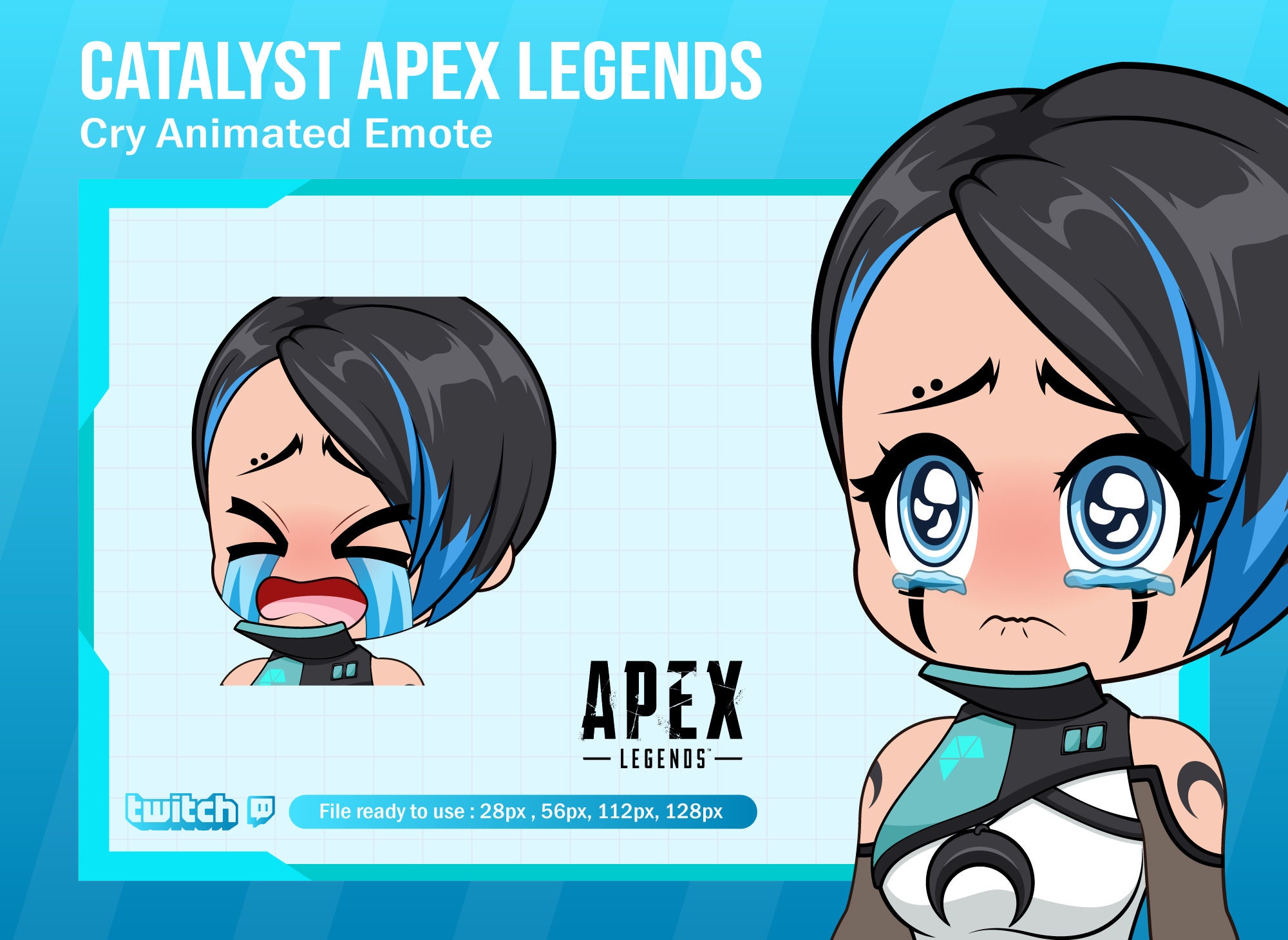 Catalyst Apex Legends Cry Emote for Twitch Apex Animated - Etsy