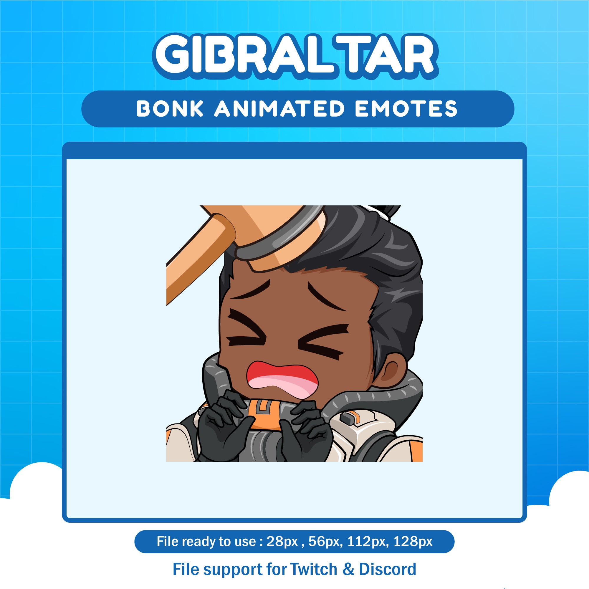 Giblartar Apex Legends Bonk Emote for Twitch | Apex Animated Emotes - Etsy