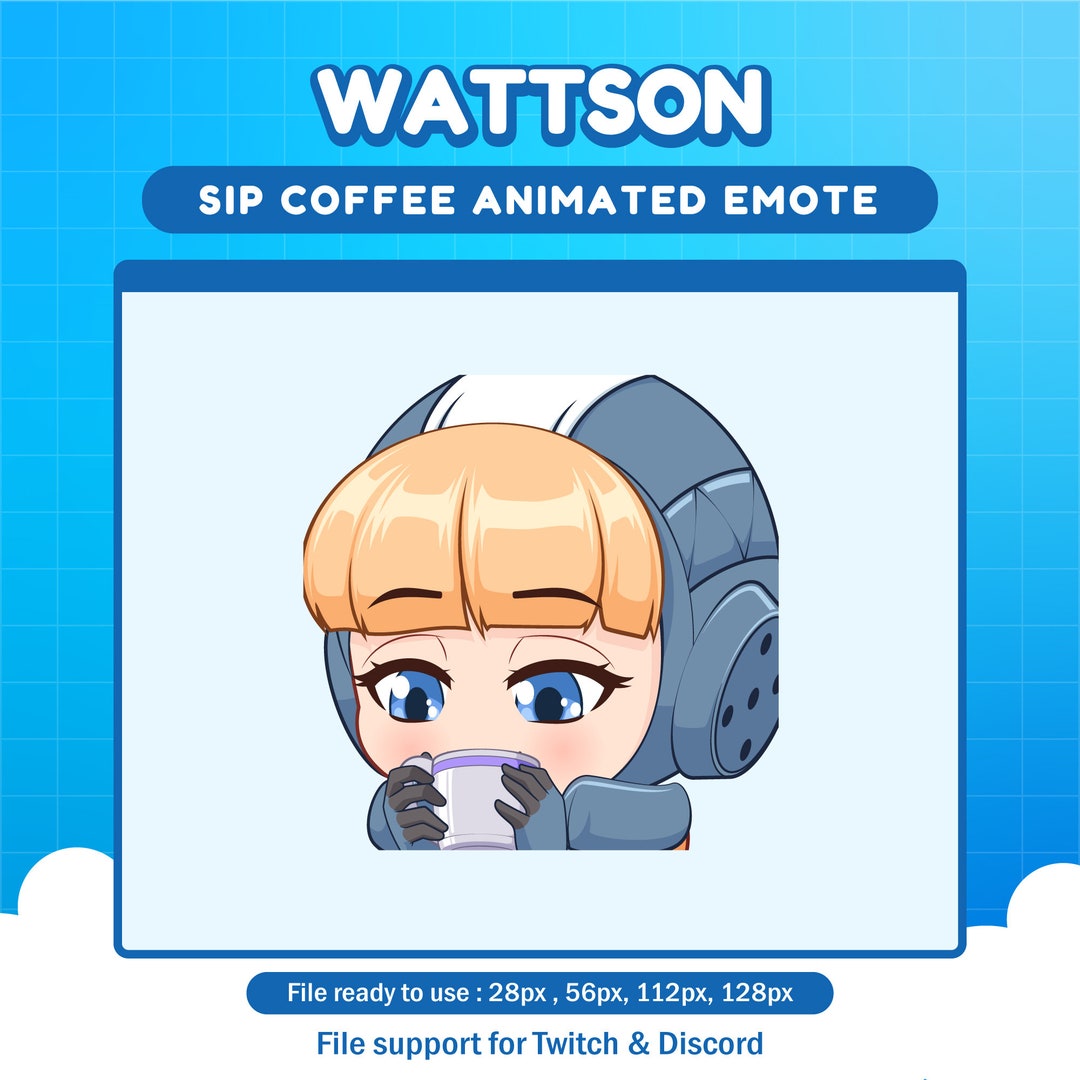 Wattson Apex Legends Drink Coffee Emote for Twitch | Apex Animated ...