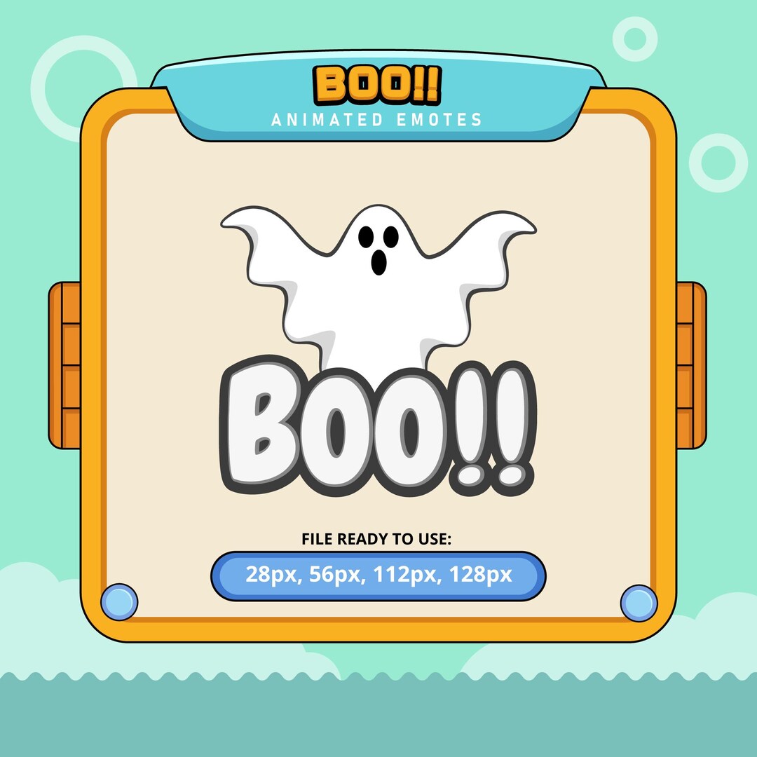 Boo!! Animated Ghost Emote | Twitch, Discord (digital Download) - Etsy