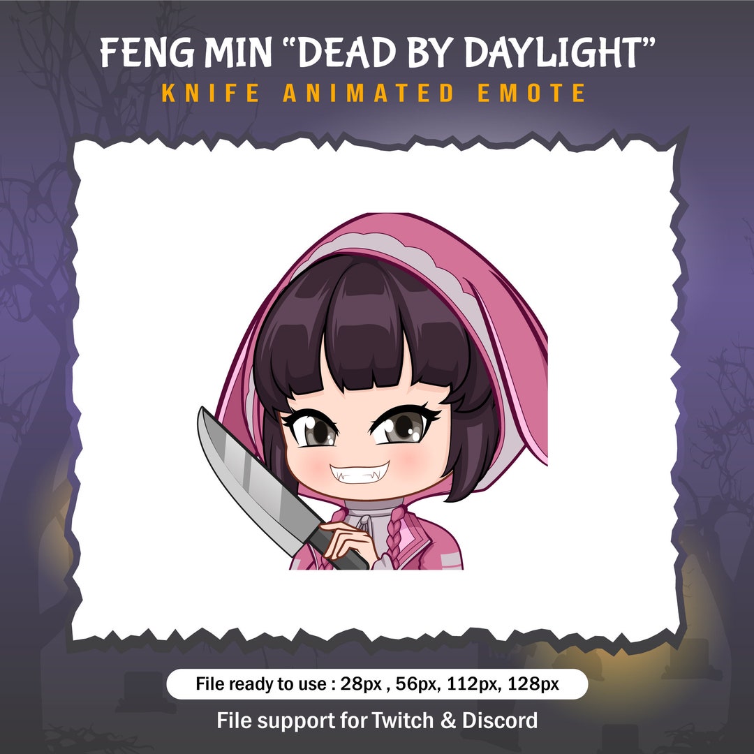 Feng Min Dead by Daylight Knife Emotes / DBD Twitch Emote - Etsy