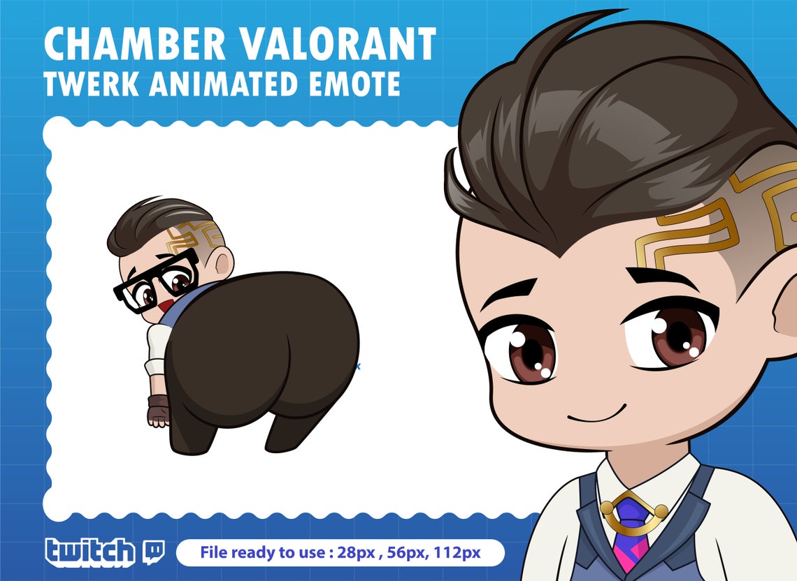 Chamber Valorant Twerk Animated Emote for Twitch / Booty Emote - Etsy Chamber Valorant Twerk Animated Emote for Twitch / Booty Emote - Etsy