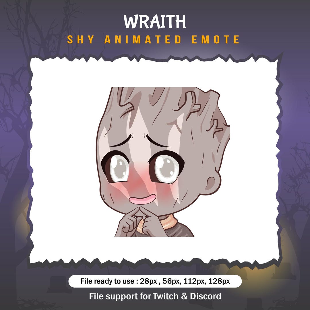 Wraith Dead by Daylight Shy Emotes / DBD Twitch Emote - Etsy