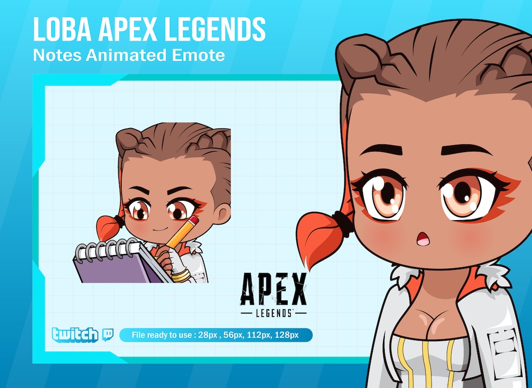 Loba Apex Legends Notes Emote for Twitch Apex Animated - Etsy