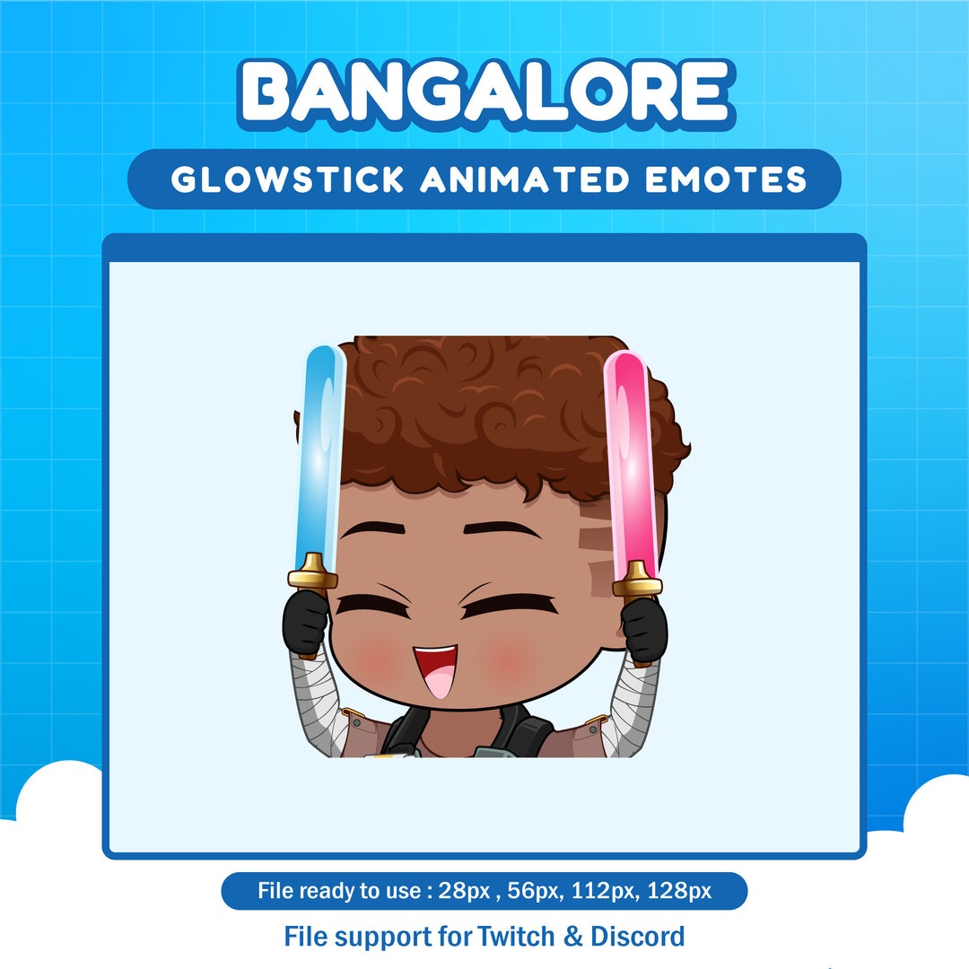 Bangalore Apex Legends Glow Stick Emote for Twitch | Apex Animated ...