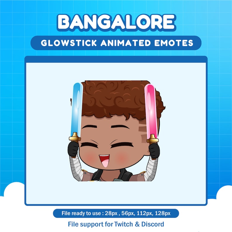 Bangalore Apex Legends Glow Stick Emote for Twitch | Apex Animated ...