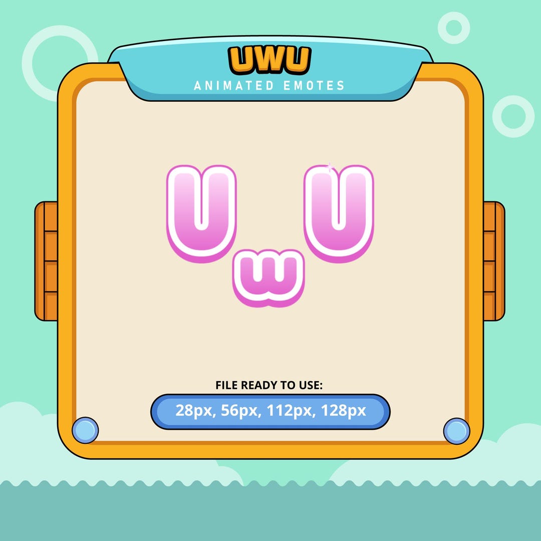 Uwu Animated Emotes | Twitch Emotes | Kick Emotes | Emoji Discord - Etsy