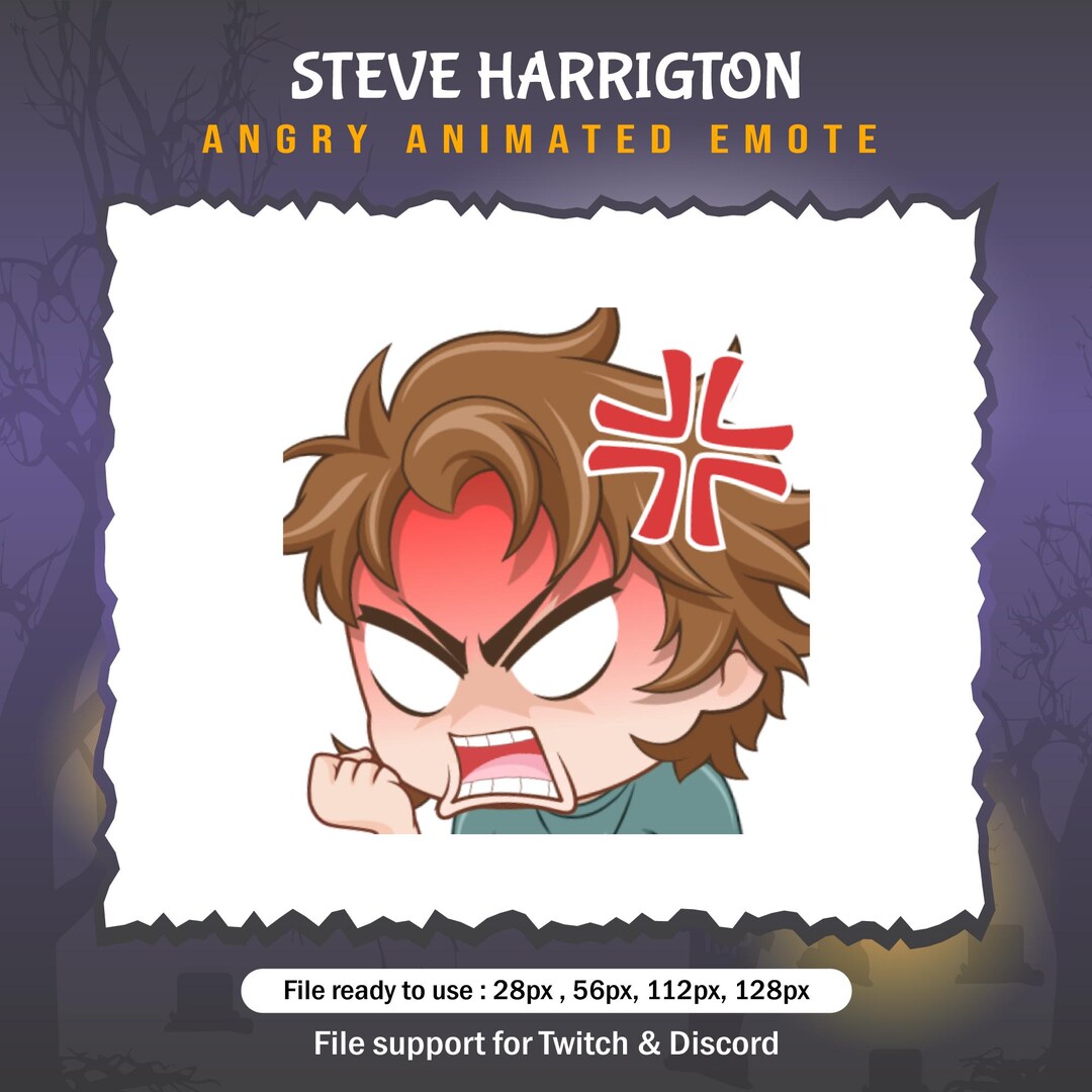 Steve Harrington Dead by Daylight Angry Emotes / DBD Twitch Emote - Etsy