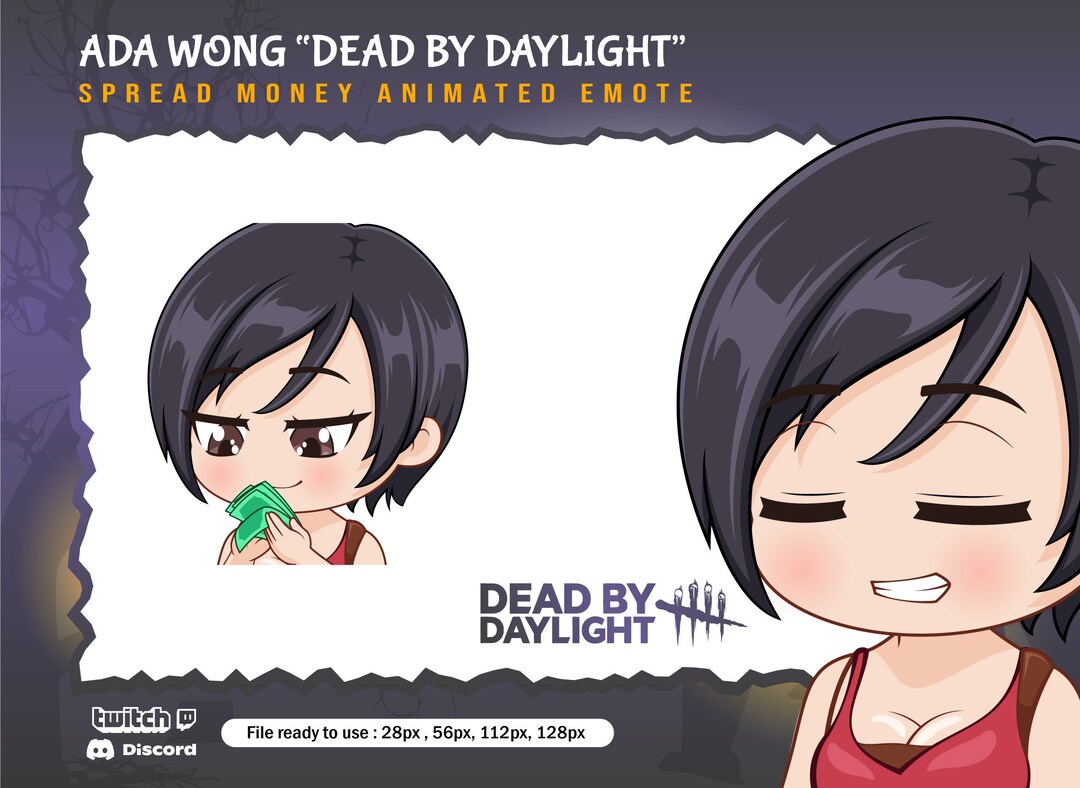 Ada Wong Dead by Daylight Spread Money Emotes / DBD Twitch Emote - Etsy