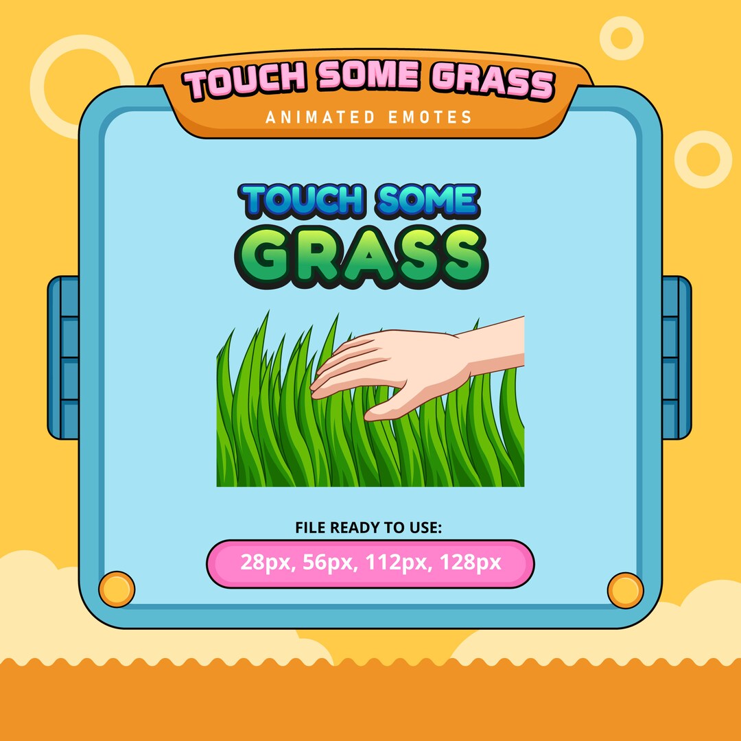Touch Some Grass Animated Emotes | Twitch Emotes | Kick Emotes | Emoji ...