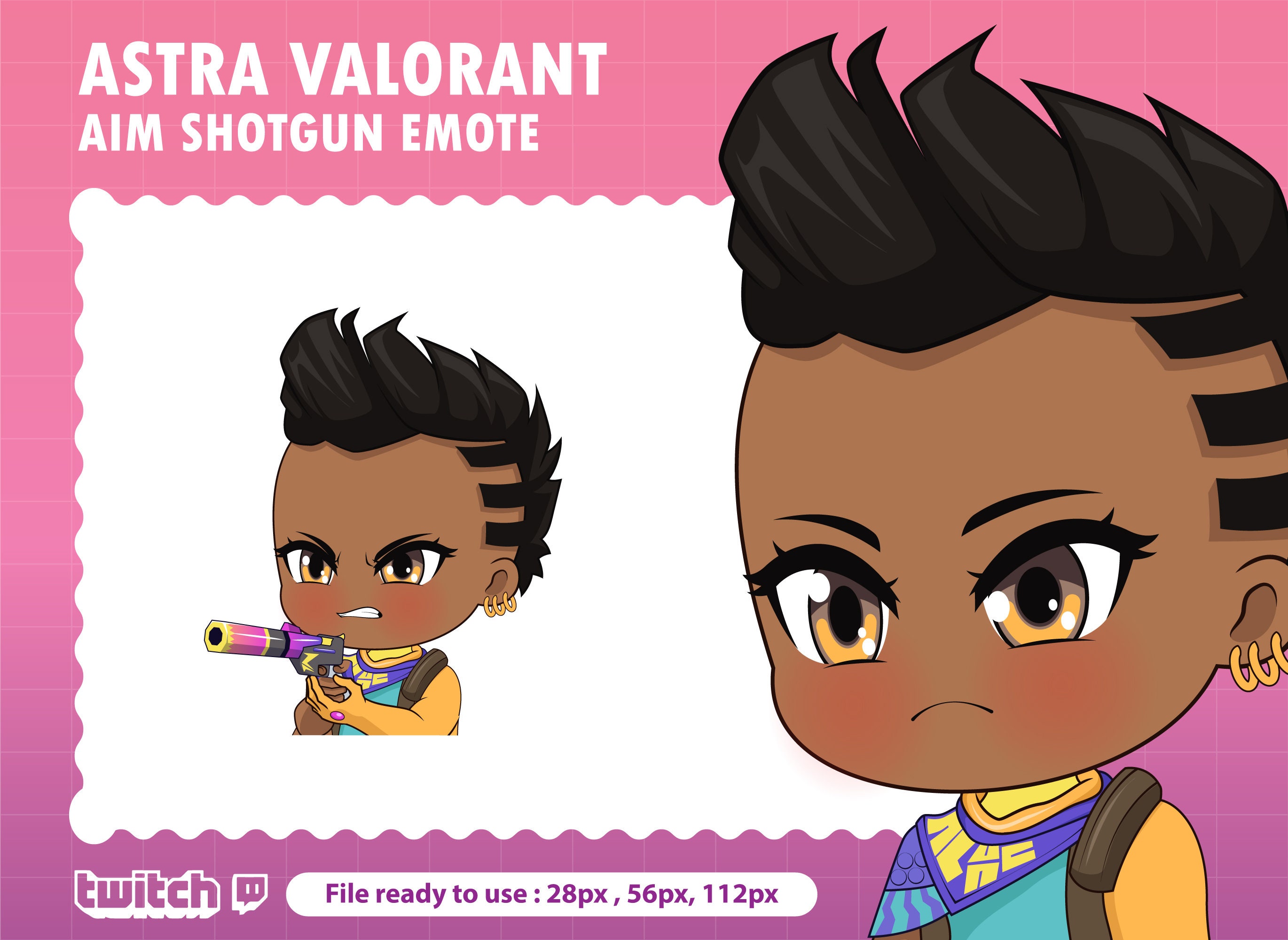 Astra Valorant Gun Animated Emote for Twitch Twitch Animated - Etsy ...