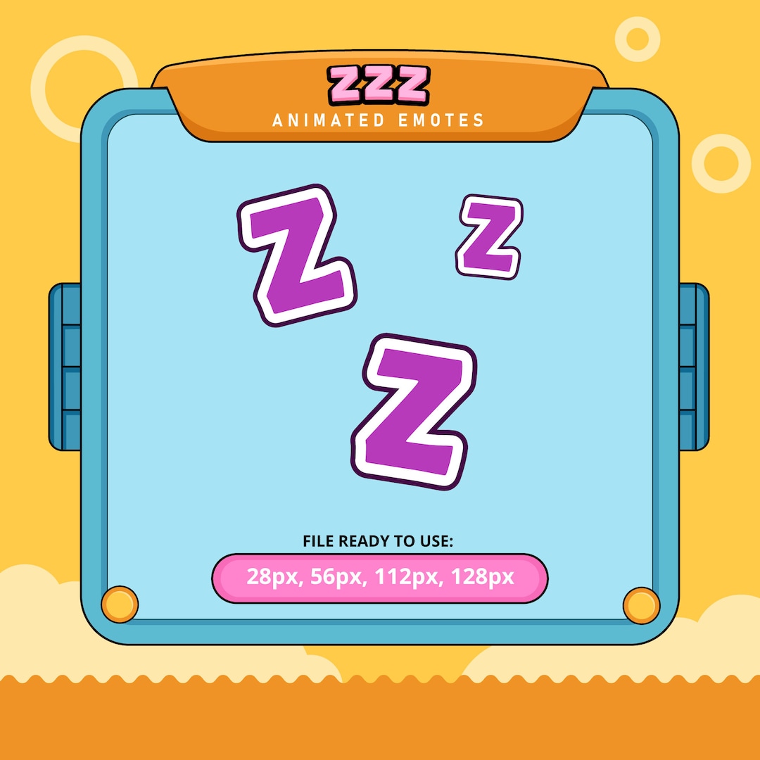 Zzz Animated Emotes | Twitch Emotes | Kick Emotes | Emoji Discord - Etsy