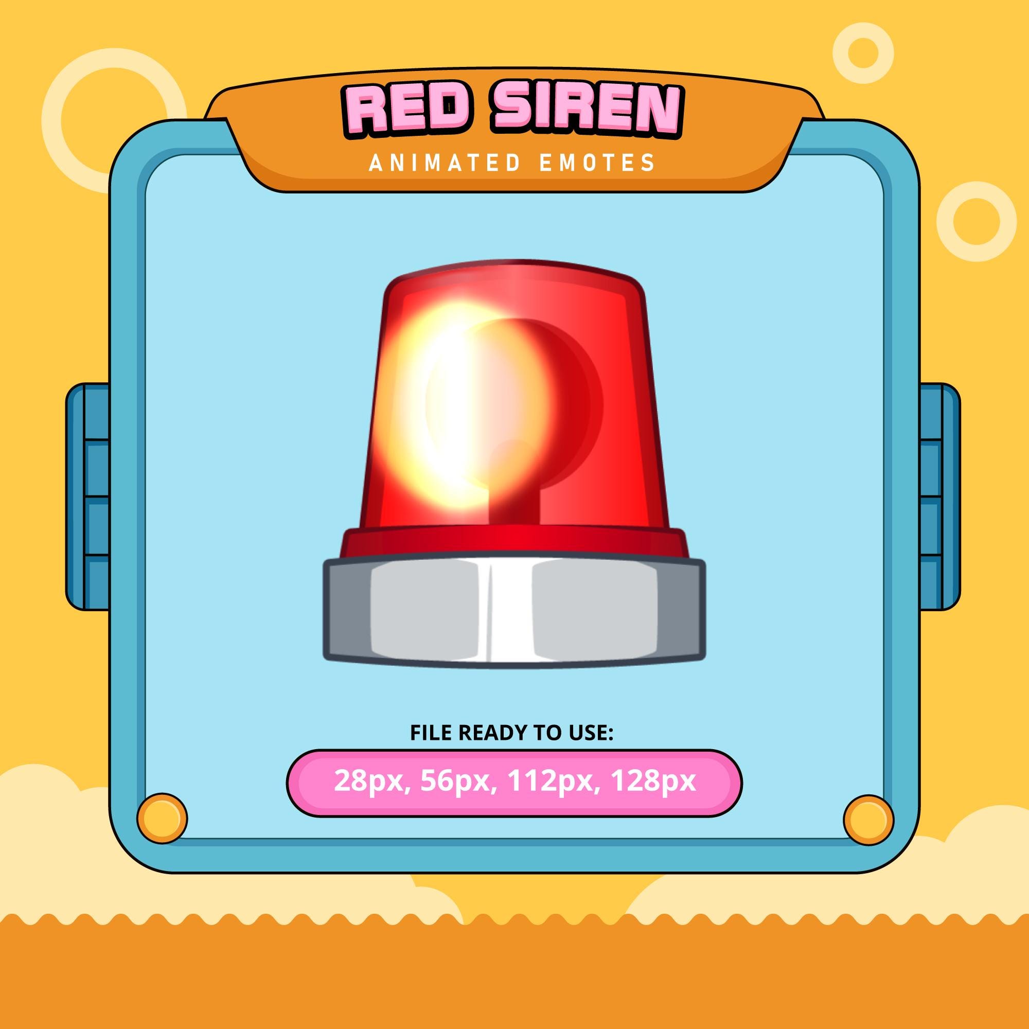 Red Siren Animated Emotes | Twitch Emotes | Kick Emotes | Emoji Discord ...