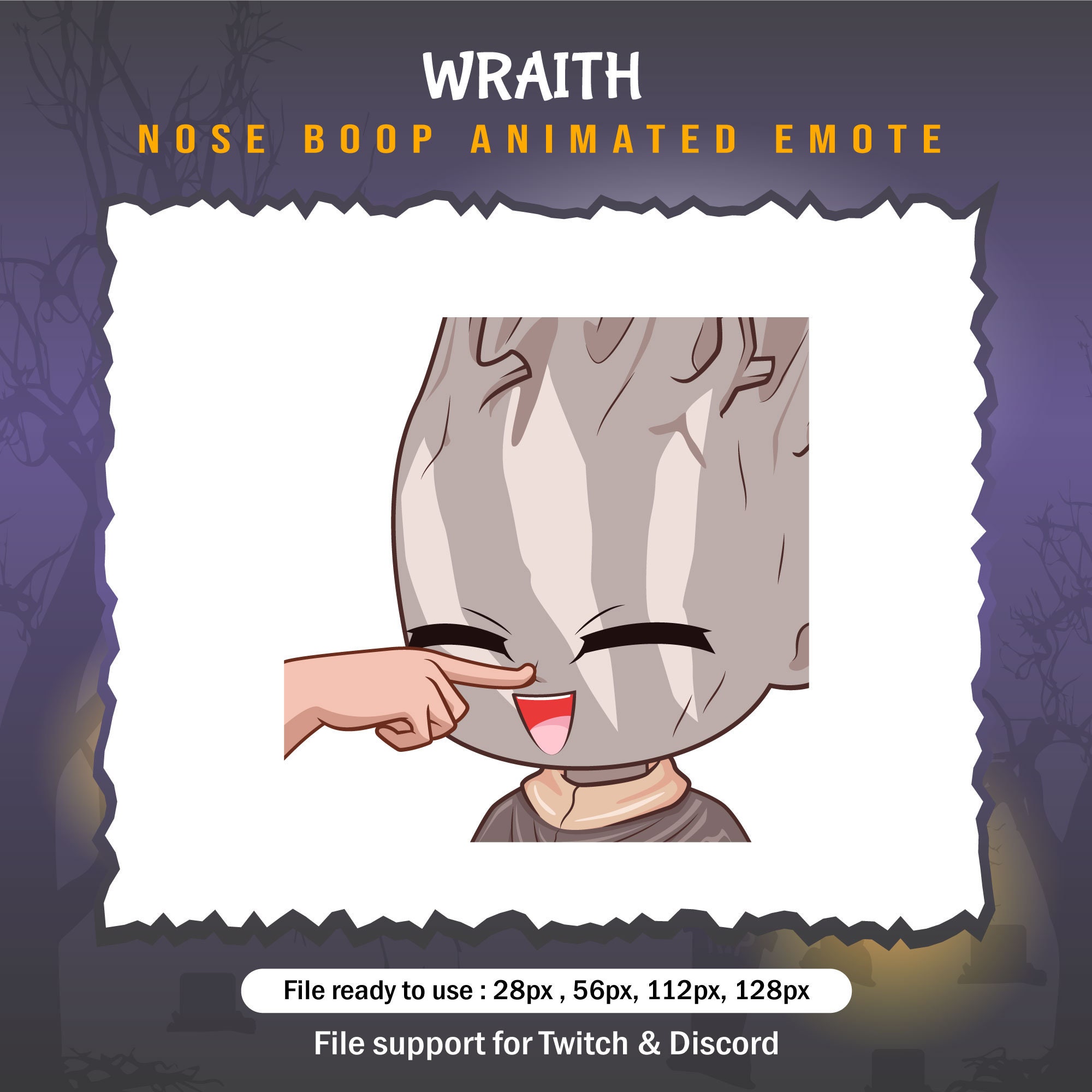 Wraith Dead by Daylight Nose Boop Emotes / DBD Twitch Emote - Etsy
