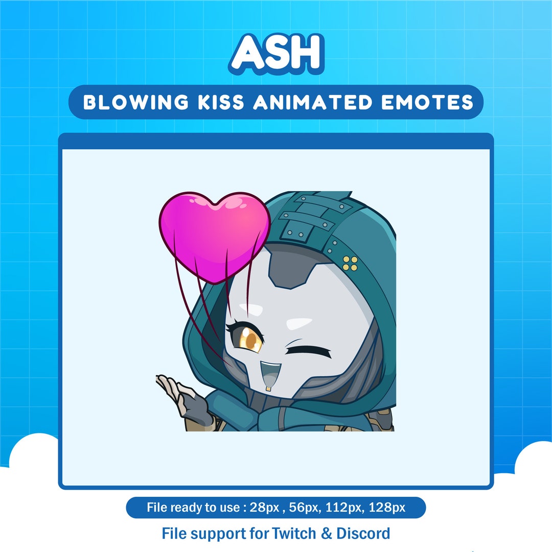 Ash Apex Legends Kiss Emote for Twitch | Apex Animated Emotes - Etsy