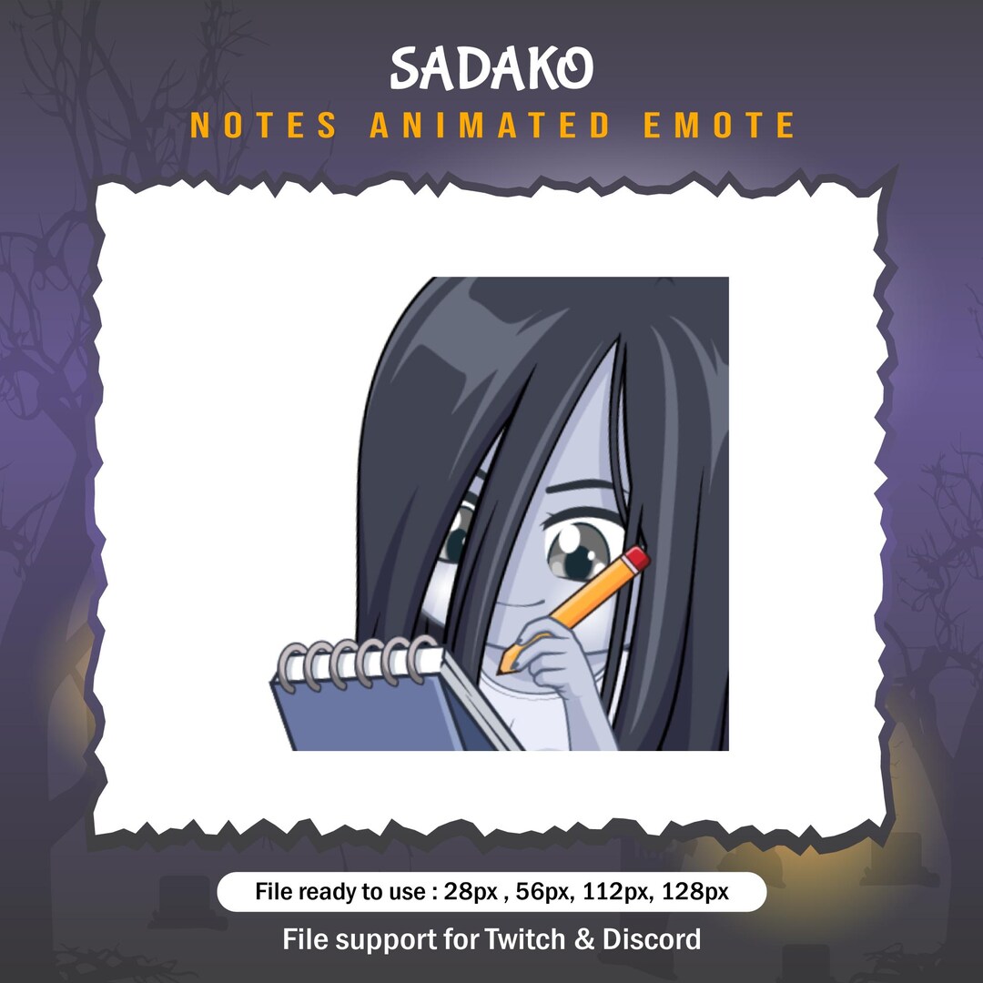Sadako Dead by Daylight Notes Emotes / DBD Twitch Emote - Etsy