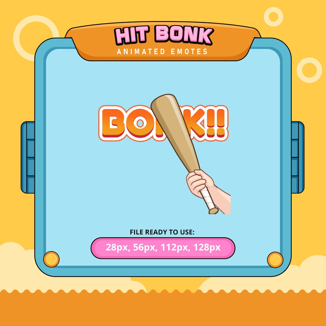 Hit Bonk Animated Emotes | Twitch Emotes | Kick Emotes | Emoji Discord ...