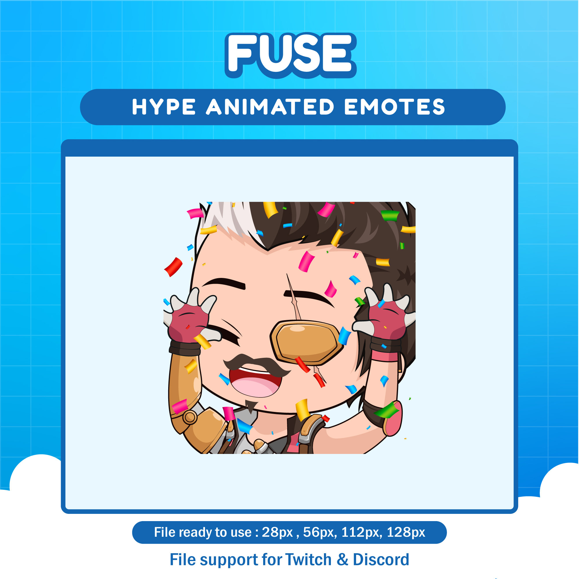 Fuse Apex Legends Hype Emote for Twitch | Apex Animated Emotes - Etsy