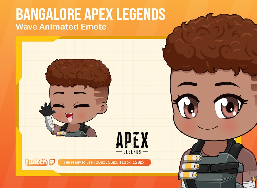 Bangalore Apex Legends Wave Animated Emote for Twitch Twitch - Etsy
