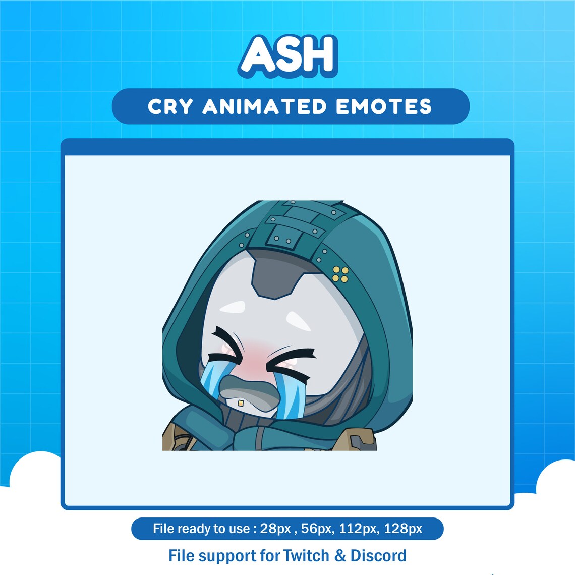 Ash Apex Legends Cry Emote for Twitch | Apex Animated Emotes - Etsy