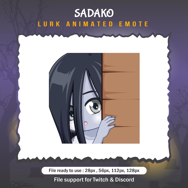 Sadako Dead by Daylight Lurk Emotes / DBD Twitch Emote - Etsy