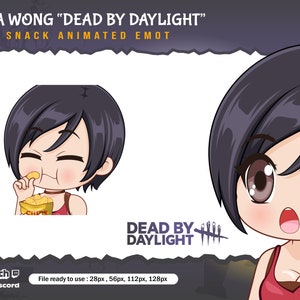 Ada Wong Dead by Daylight Eat Snack Emotes / DBD Twitch Emote - Etsy