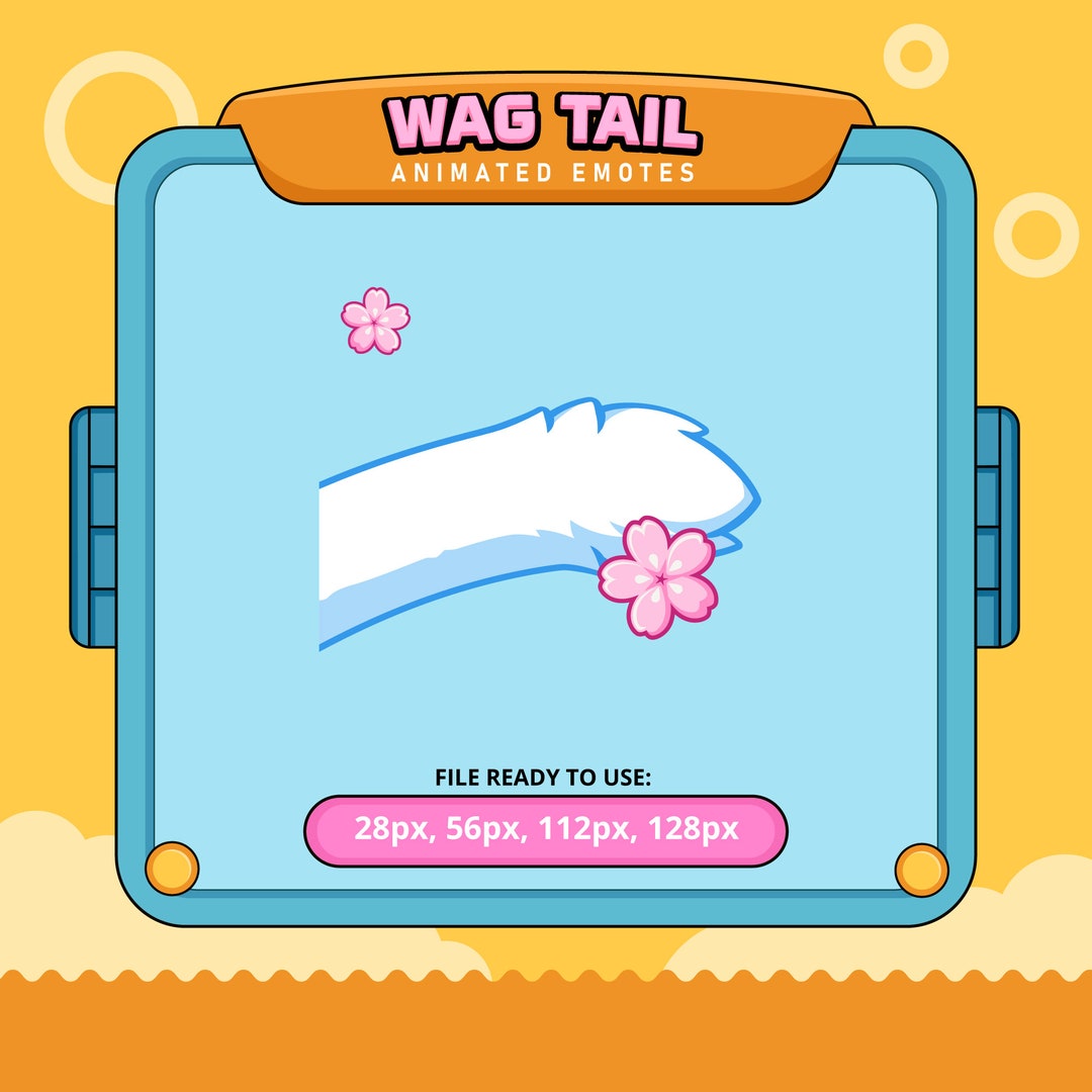 Wag Tail Animated Emotes | Twitch Emotes | Kick Emotes | Emoji Discord ...