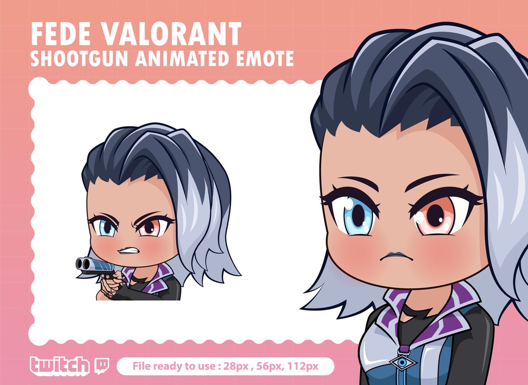 Fade Valorant Gun Animated Emote for Twitch Twitch Animated Emotes - Etsy