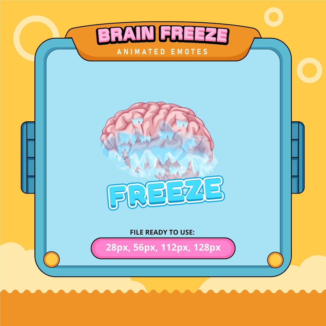 Brain Freeze Animated Emotes | Twitch Emotes | Kick Emotes | Emoji ...