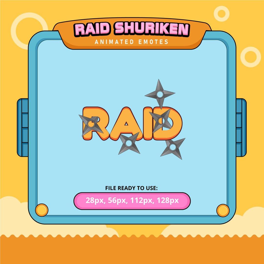 Raid Shuriken Animated Emotes Twitch Emotes Kick Emotes Emoji Discord ...