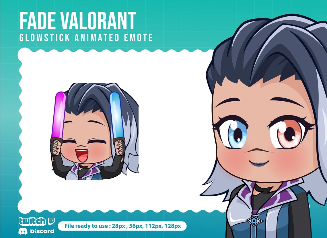 Fade Valorant Glowstick Animated Emote for Twitch Twitch - Etsy