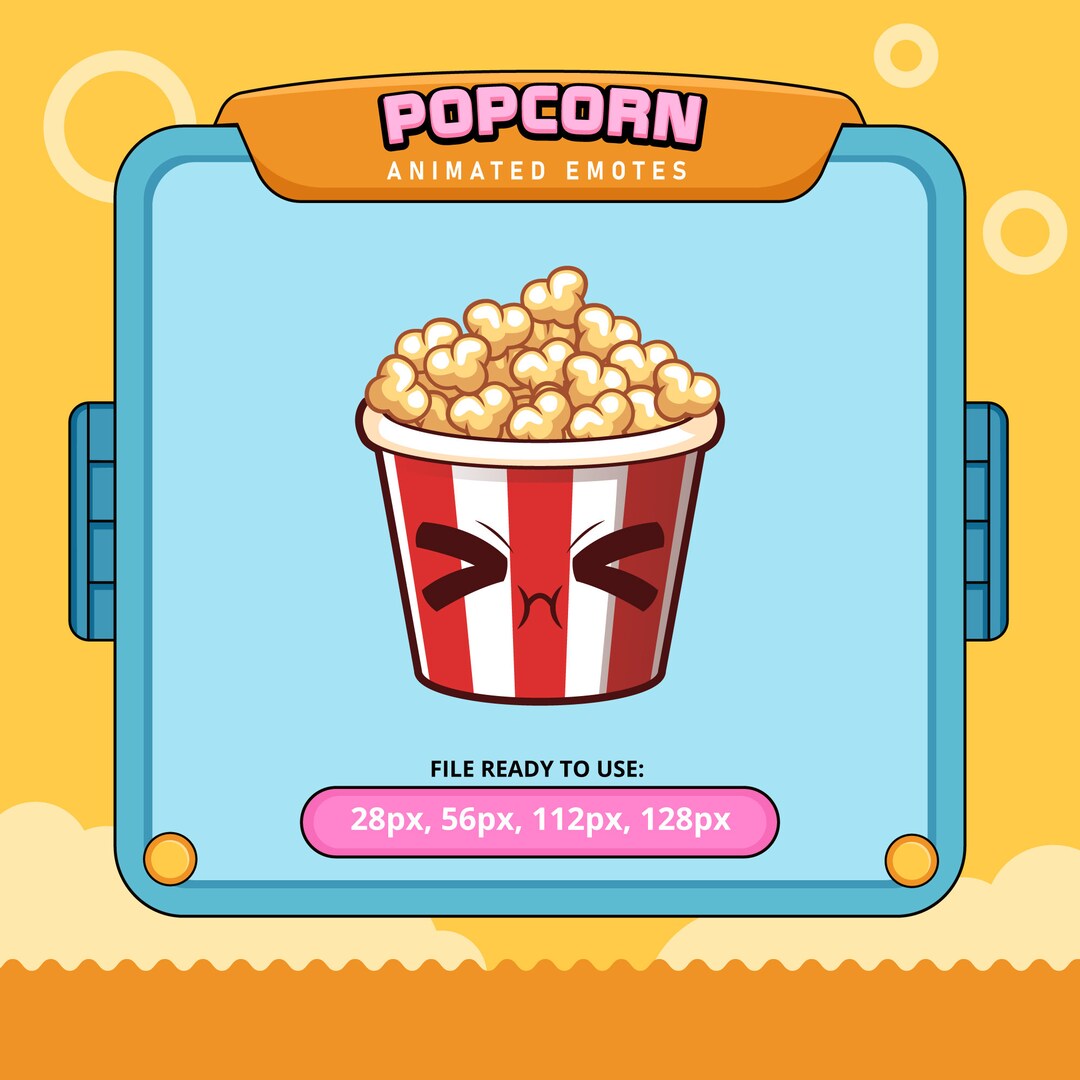 Popcorn Animated Emotes | Twitch Emotes | Kick Emotes | Emoji Discord ...