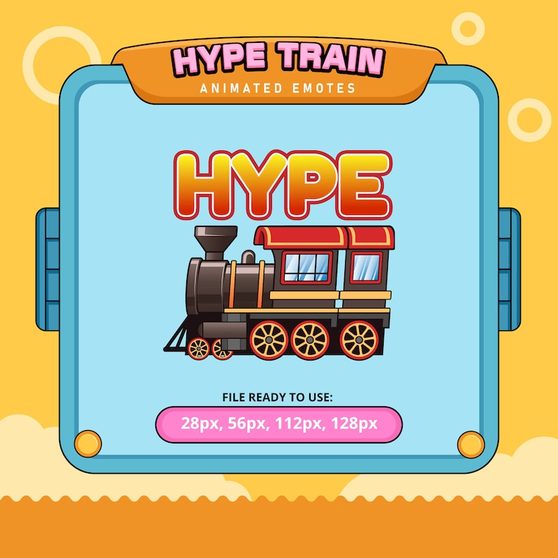 Hype Train Animated Emotes | Twitch Emotes | Kick Emotes | Emoji ...